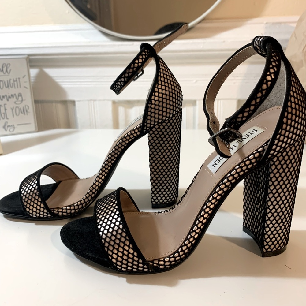 Steve Madden 4 Inch Chunk Heels - Gem